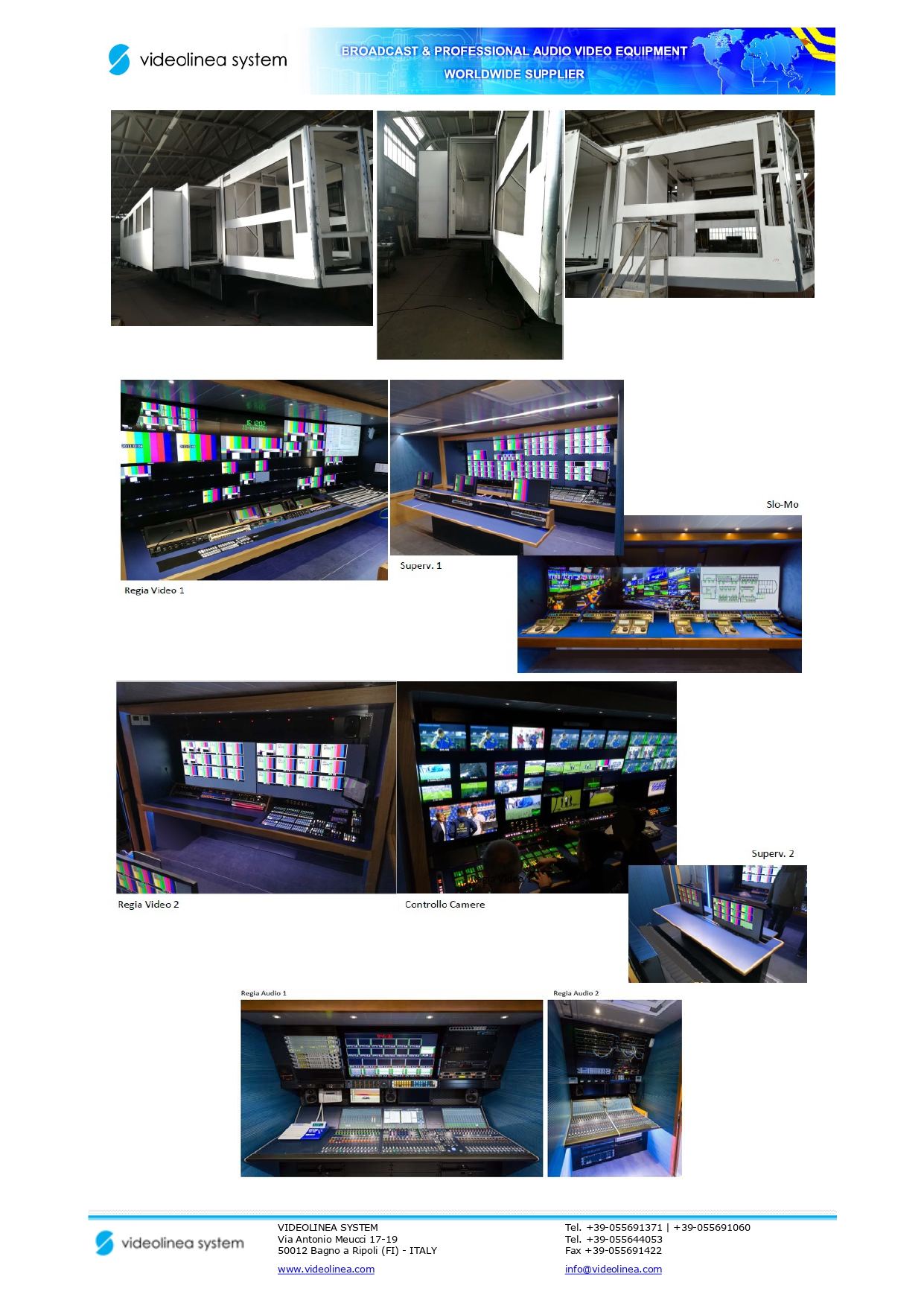 Videolinea system - OB VAN OUTSIDE BROADCAST